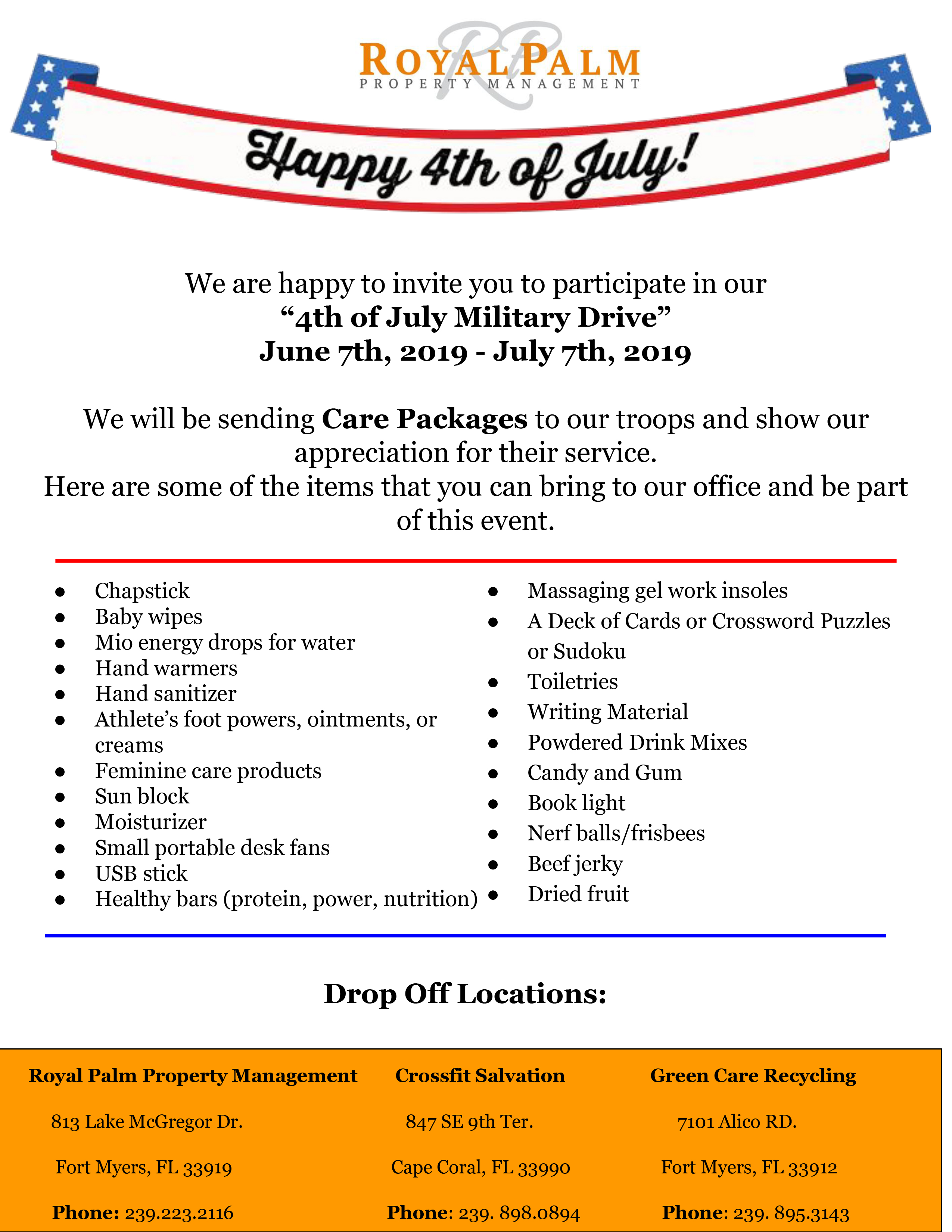4th of July Military Drive